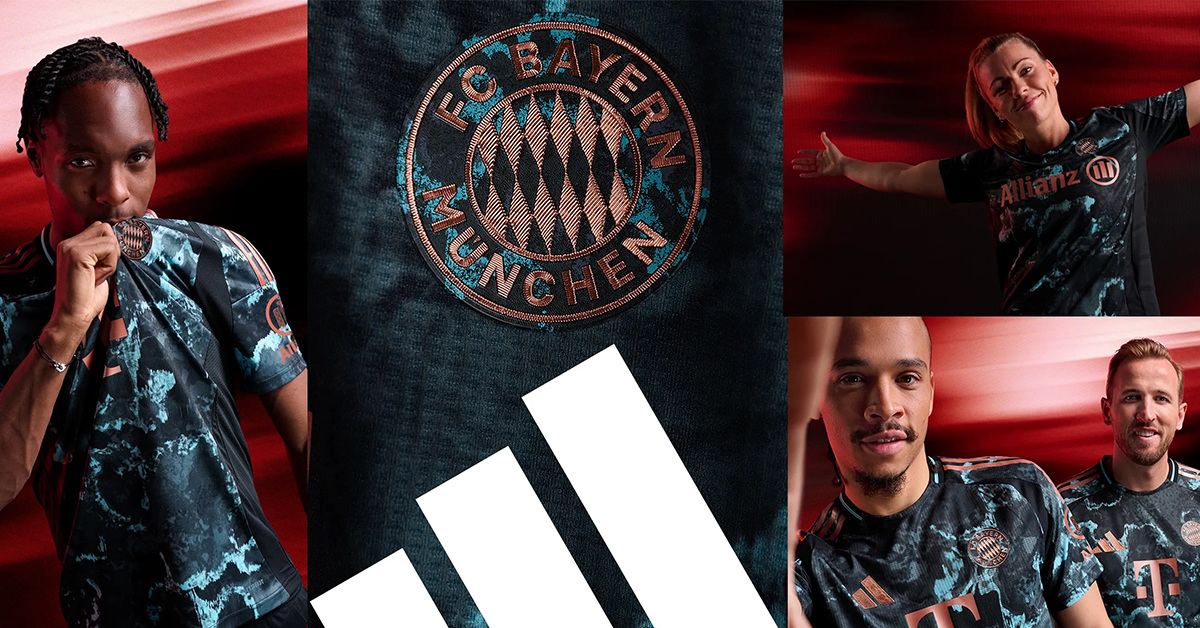 adidas FC Bayern Munich 2024-25 away jersey celebrates Bayern's