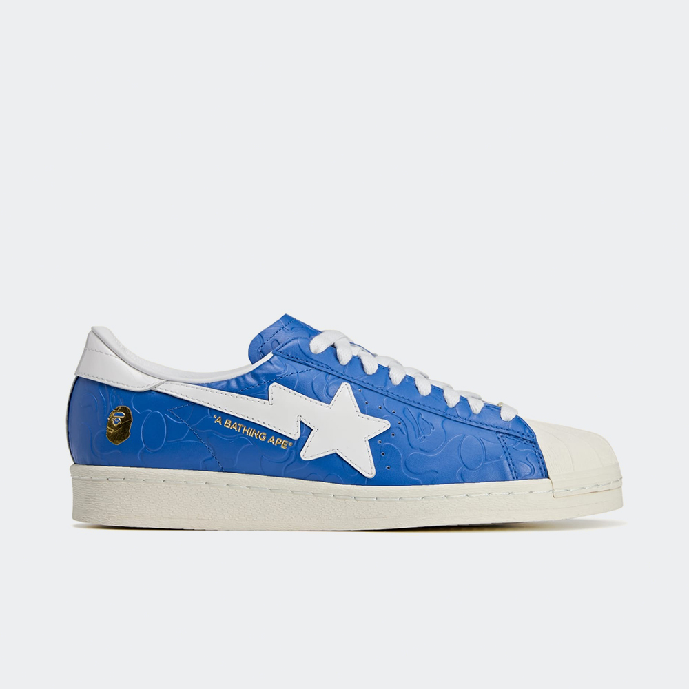 BAPE x adidas Superstar Vintage "Blue" | JR2702 | Grailify