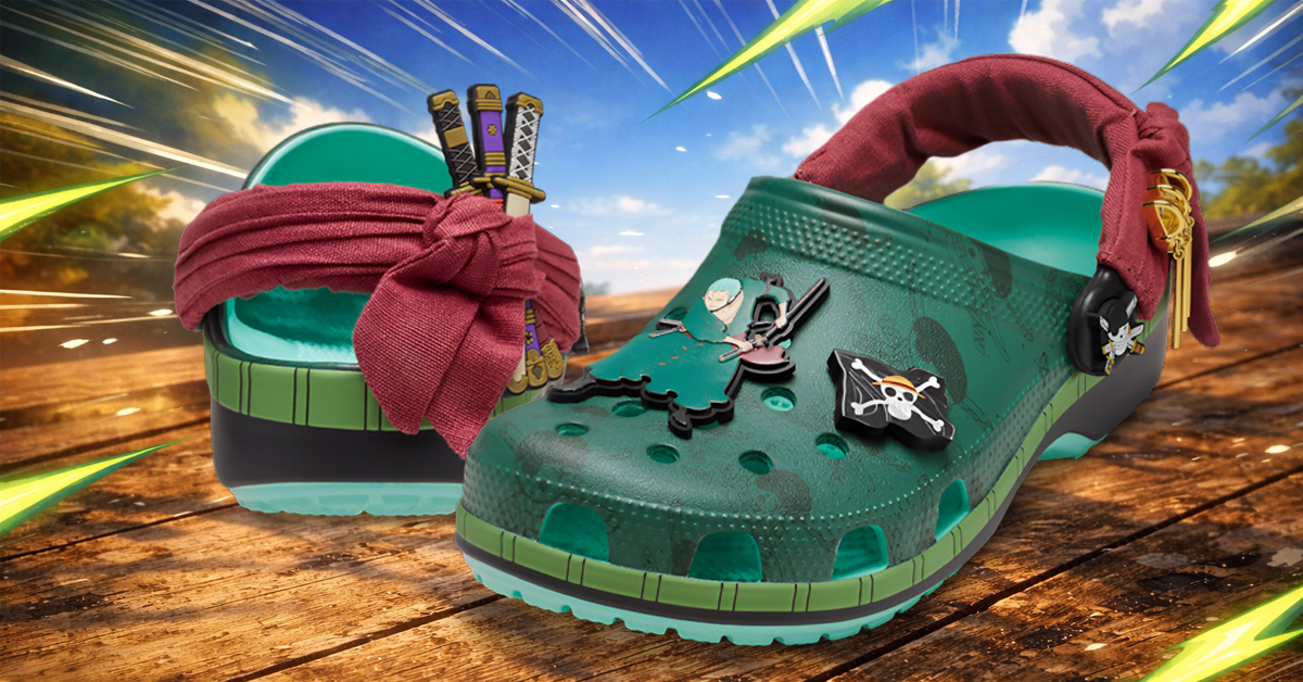 One Piece x Crocs: Luffy, Zoro, Chopper and the Thousand Sunny will be