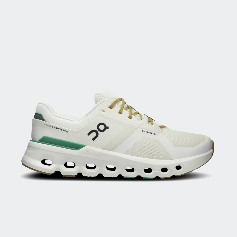 On Cloudrunner 2 "White/Green" | 3ME10144433 | Grailify