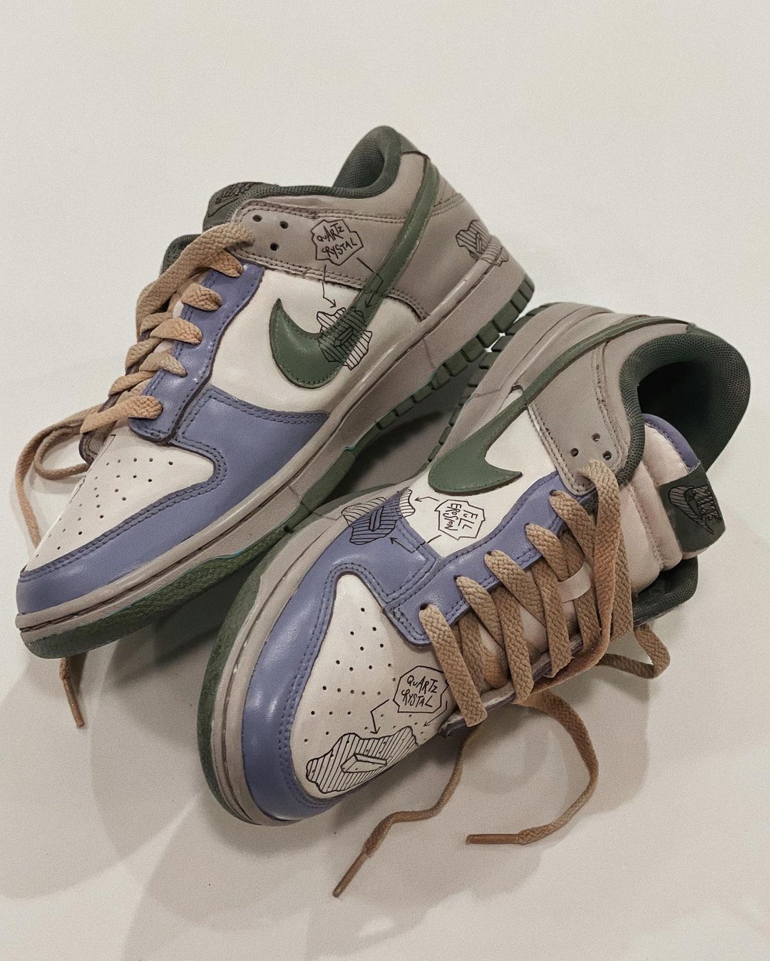 Andrew Chiou Designs a Pair of Custom Nike Dunk Low "Quartz Crystal"
